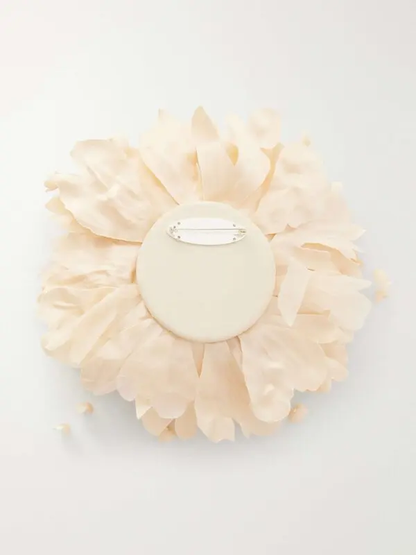 Bernadette Wild Rose Embellished Crepe Brooch