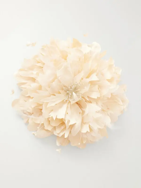 Bernadette Wild Rose Embellished Crepe Brooch