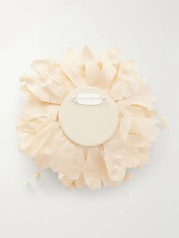 Bernadette Wild Rose Embellished Crepe Brooch
