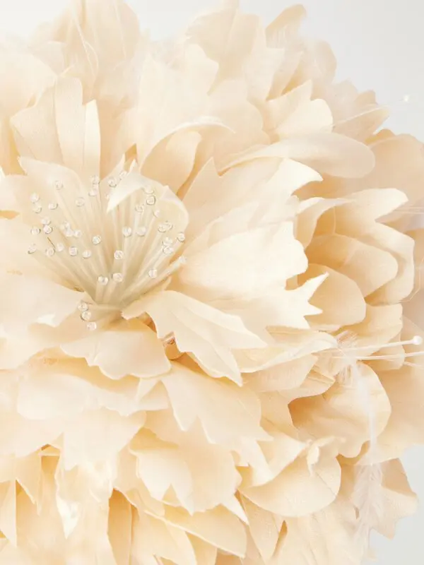 Bernadette Wild Rose Embellished Crepe Brooch