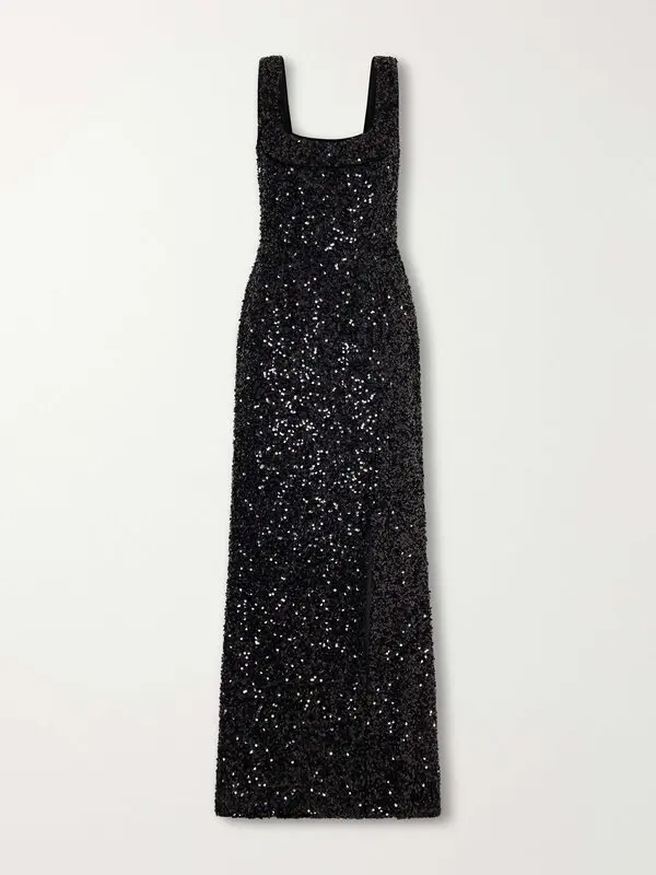 Elie Saab Sequin-embellished Tulle Gown