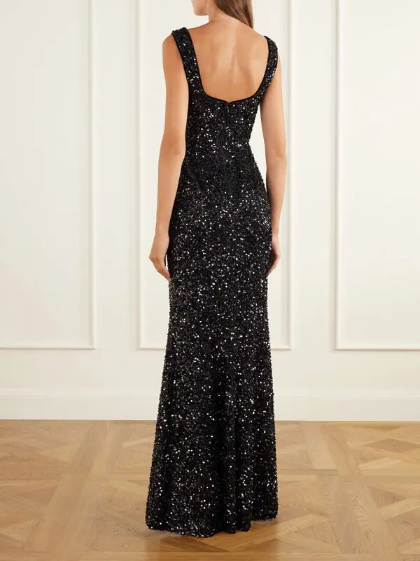 Elie Saab Sequin-embellished Tulle Gown