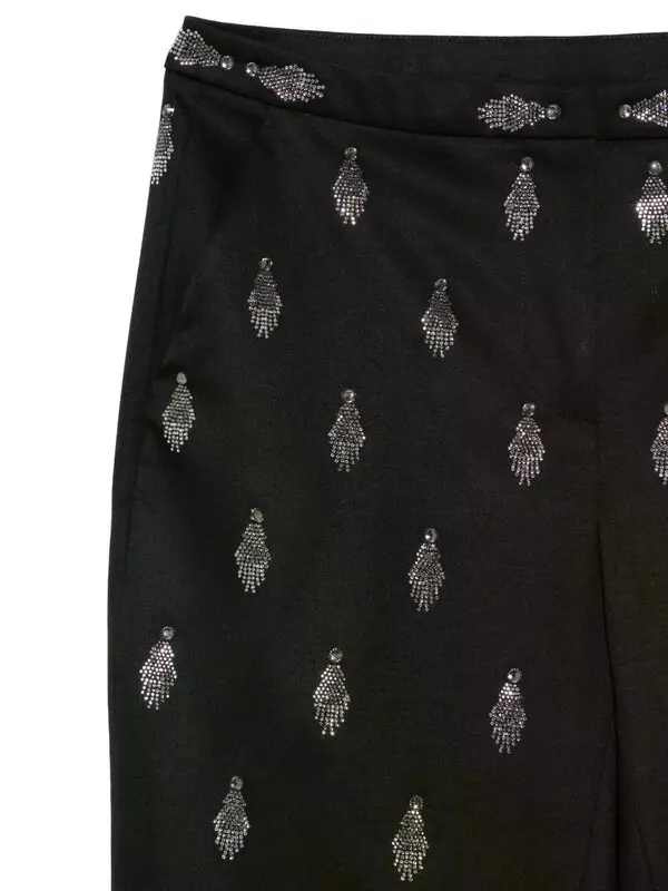 GENNY Rhinestone-embellished Tailored Trousers