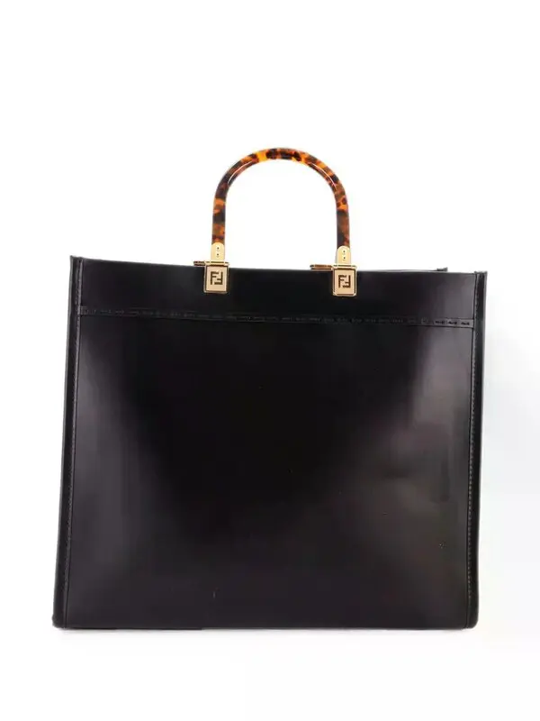 Fendi Sunshine Shopper Leather Medium Tote Bag