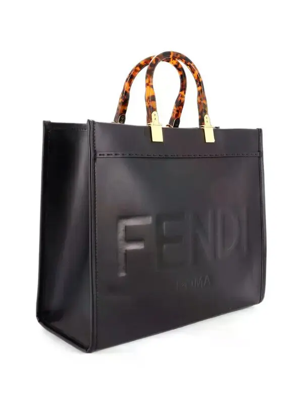Fendi Sunshine Shopper Leather Medium Tote Bag