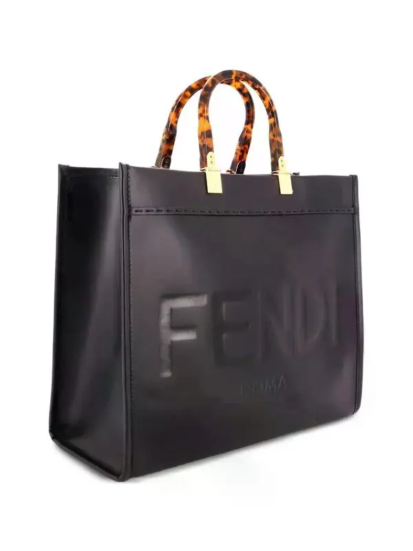 Fendi Sunshine Shopper Leather Medium Tote Bag