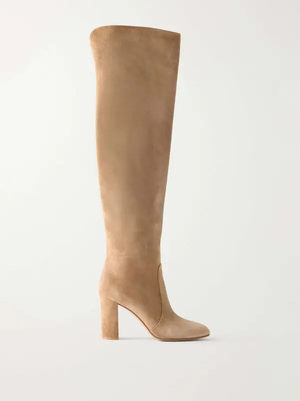 GIANVITO ROSSI Glen Cuissard 85 Suede Over-the-knee Boots - Camel