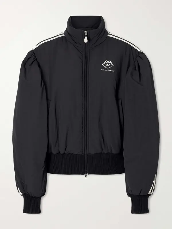 Simone Rocha Adidas Originals Firebird Logo-embroidered Padded Shell Jacket