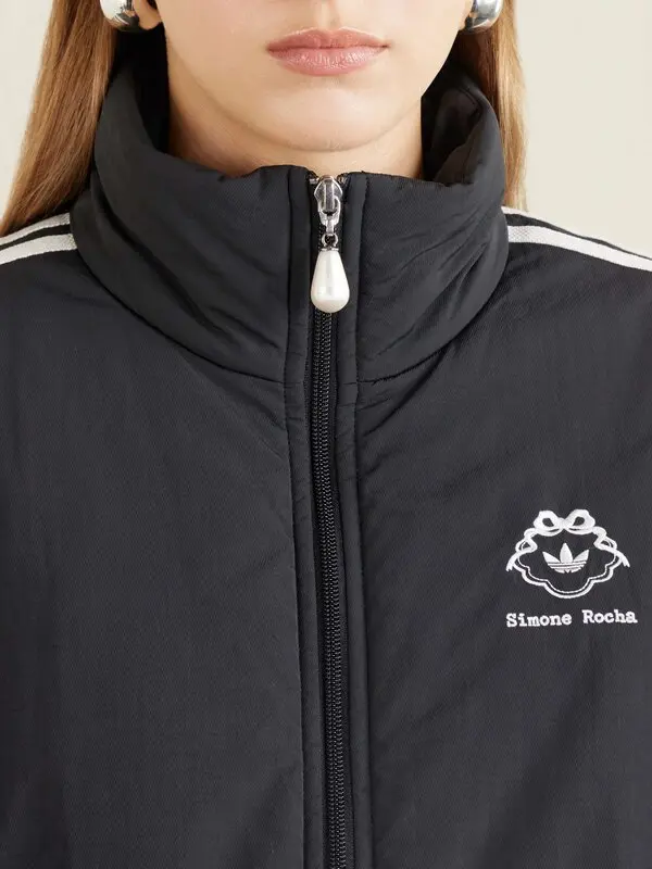 Simone Rocha Adidas Originals Firebird Logo-embroidered Padded Shell Jacket