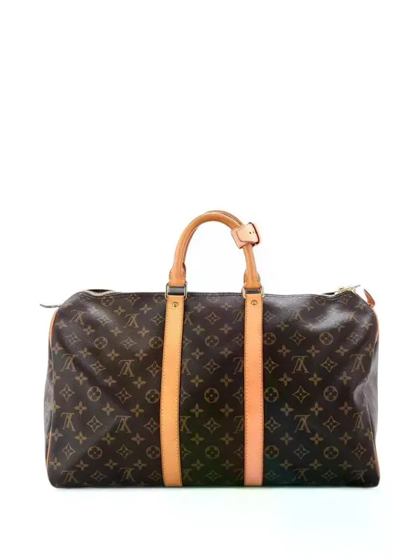 LOUIS VUITTON Keepall Bag Monogram Canvas 45 Satchel