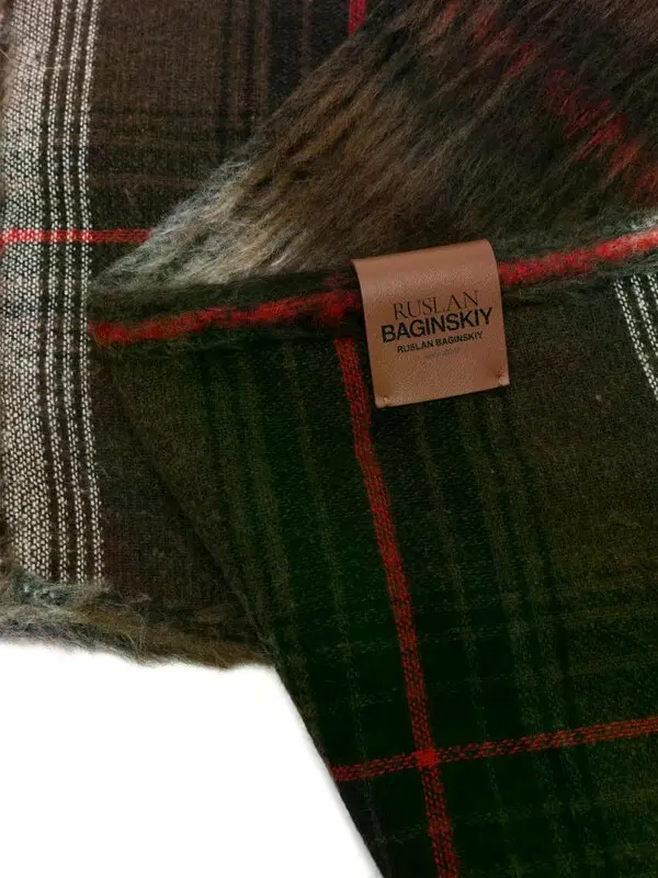 Ruslan Baginskiy Checked Hooded Scarf