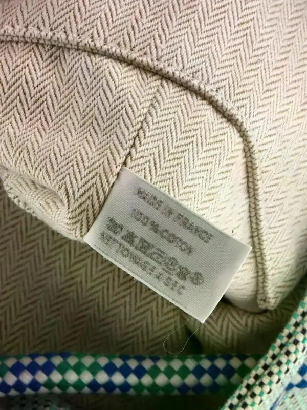 Hermès Les Cabanes Embroidered Toile Backpack
