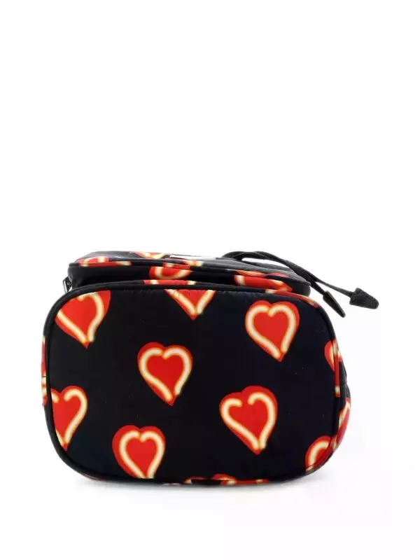 Prada Drawstring Printed Tessuto Small Bucket Bag