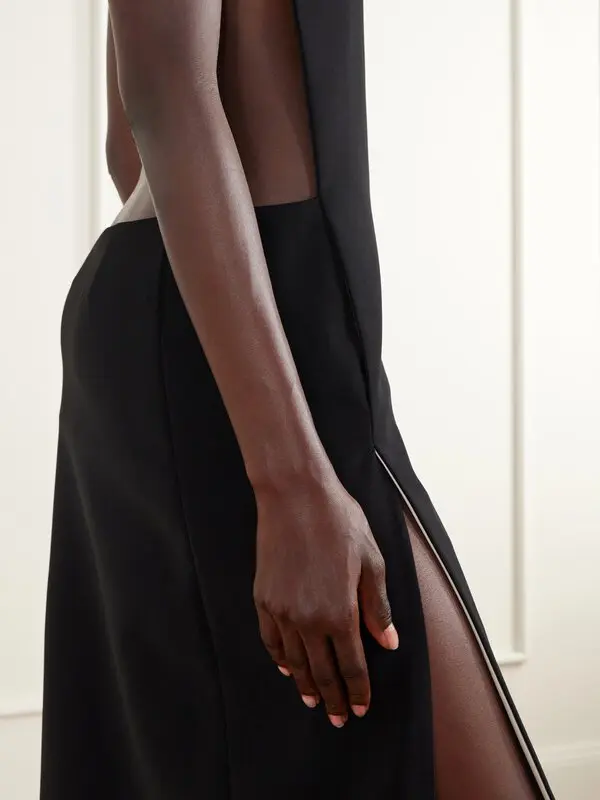 COURREGES Cut-out Crepe Maxi Dress