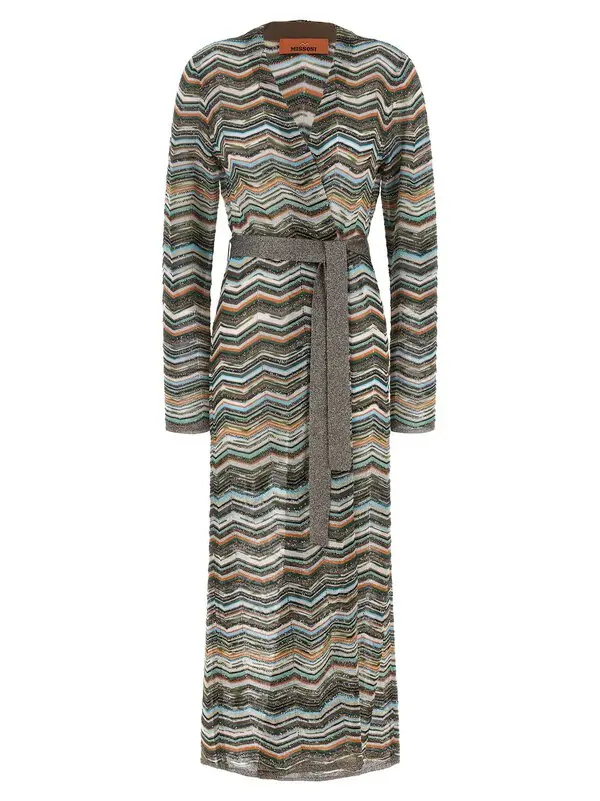 Missoni Chevron Lamé Cardigan - Multicolor