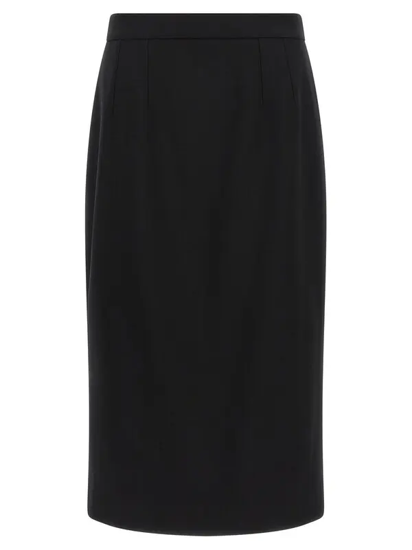 Dolce & Gabbana Stretch Wool Skirt