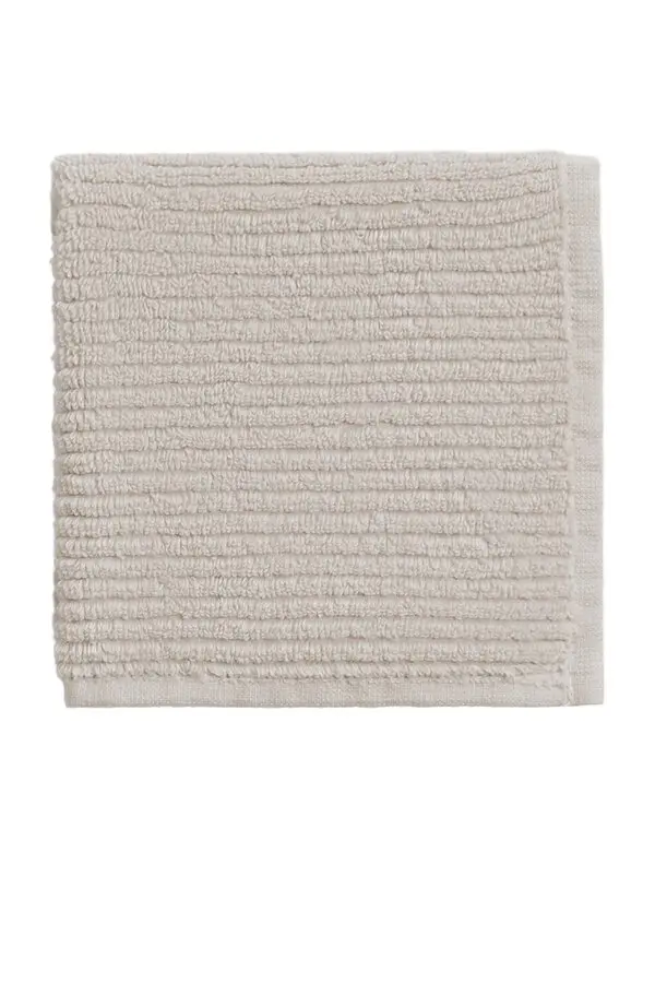 PARACHUTE Soft Rib Washcloth In Beige - Bone