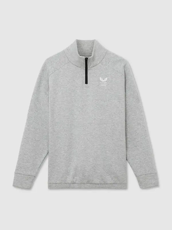REISS CASTORE Light | Castore Relaxed Quarter-zip Sweatshirt