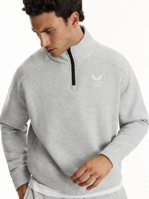 REISS CASTORE Light | Castore Relaxed Quarter-zip Sweatshirt