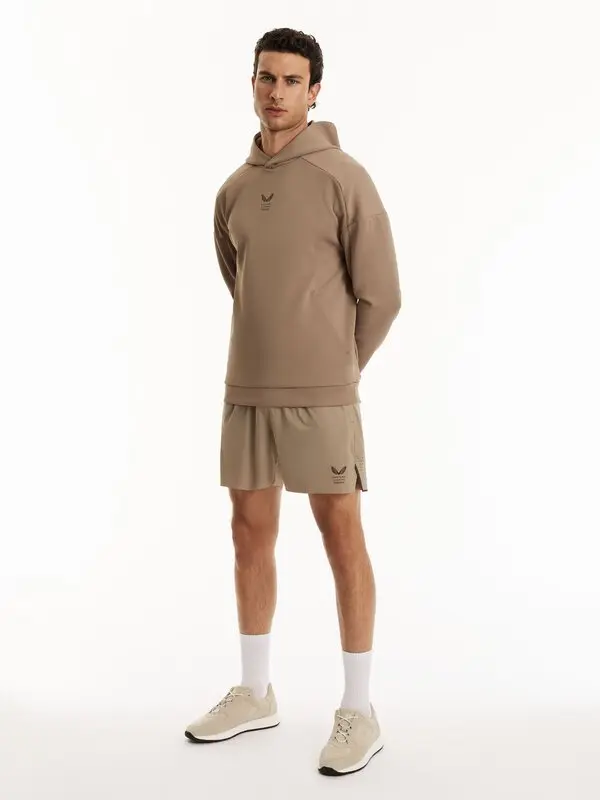 REISS Hoodie Flex Hoodie | Castore Technical Flex Hoodie - Beige