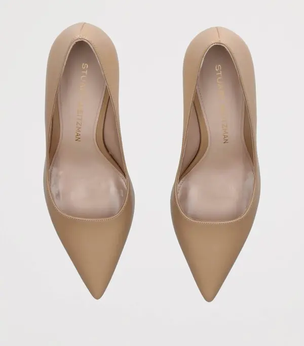 STUART WEITZMAN Leather Power Pumps 75