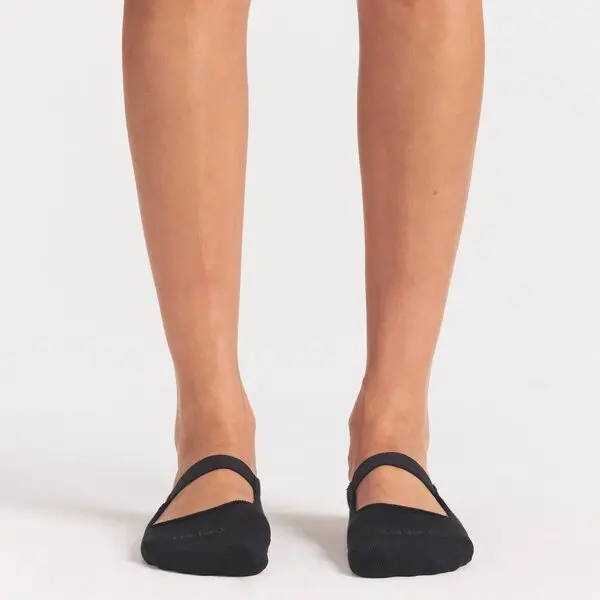 SKIMS Dri Fit™ Pilates No Show Socks | Black | Small | Nike Accessories - Obsidian