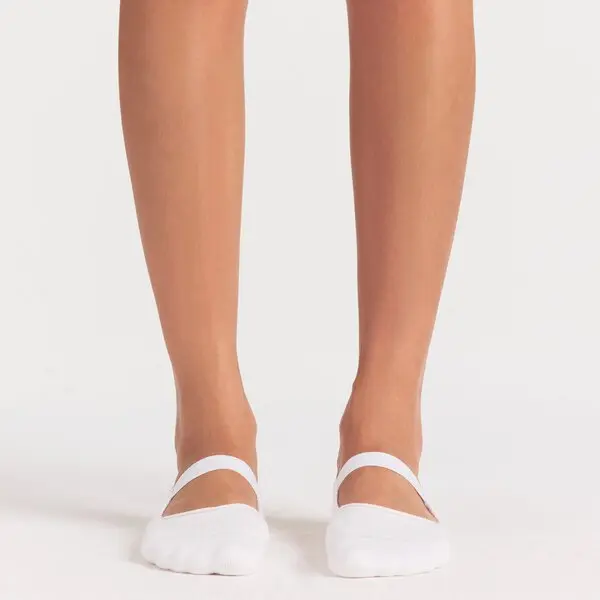 SKIMS Dri Fit™ Pilates No Show Socks | White | Small | Nike Accessories - Snow