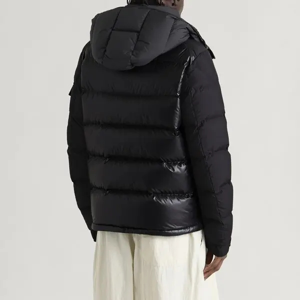 Moncler Maya Mixed Materials Padded Jacket - Black
