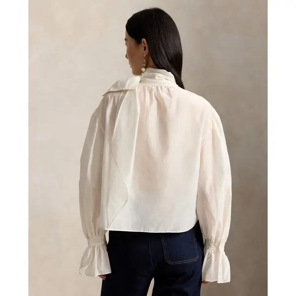 Ralph Lauren Tie-bow Organdy Shirt