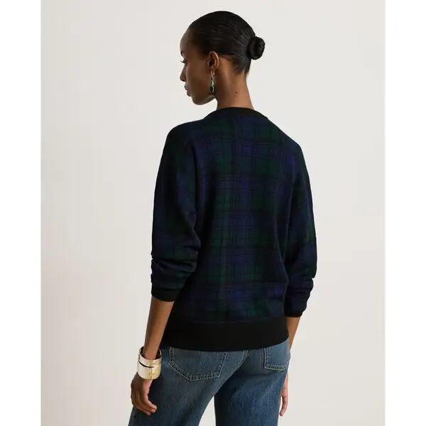 Ralph Lauren Black Watch Plaid Wool Crewneck Sweater
