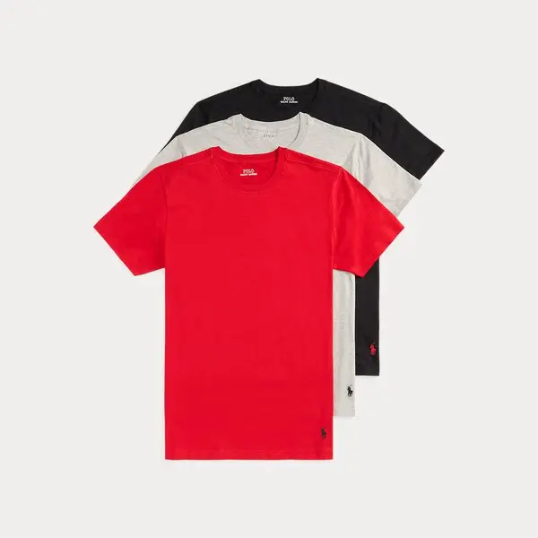 Ralph Lauren Slim Fit Wicking Crew 3-pack - Multi