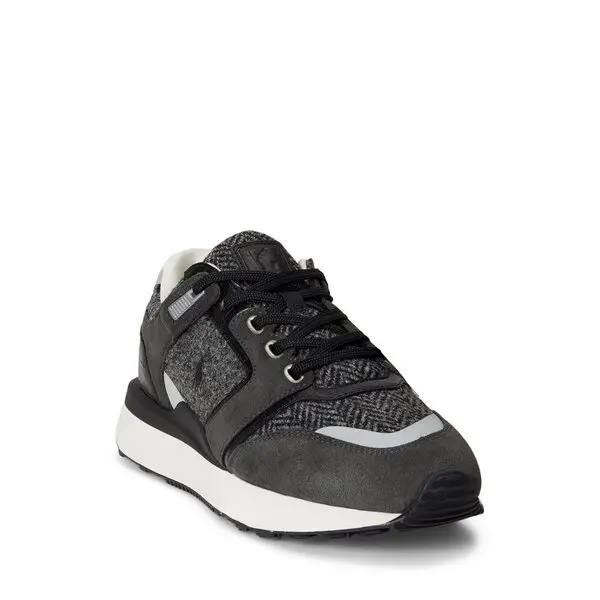 Ralph Lauren Train 89 V2 Suede & Tweed Sneaker