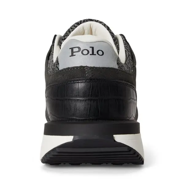 Ralph Lauren Train 89 V2 Suede & Tweed Sneaker