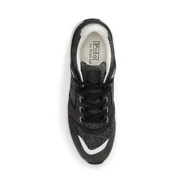 Ralph Lauren Train 89 V2 Suede & Tweed Sneaker