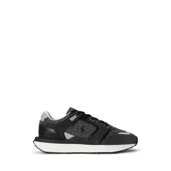 Ralph Lauren Train 89 V2 Suede & Tweed Sneaker