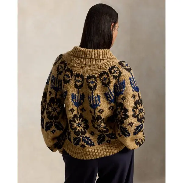 Ralph Lauren Wool-blend Keyhole Sweater