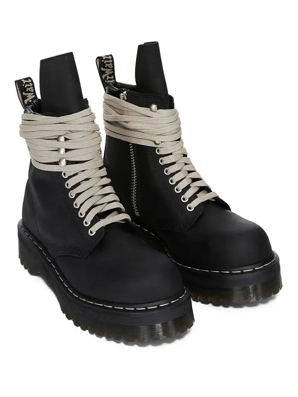 DR. MARTENS X RICK OWENS Quad Leather Boots
