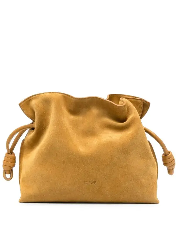 Loewe Flamenco Medium Leather Clutch - Yellow