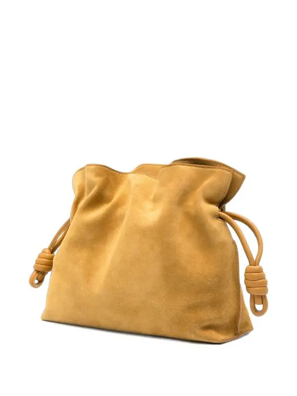 Loewe Flamenco Medium Leather Clutch - Yellow