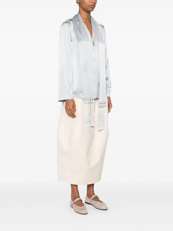 FORTE_FORTE Silk Satin Shirt