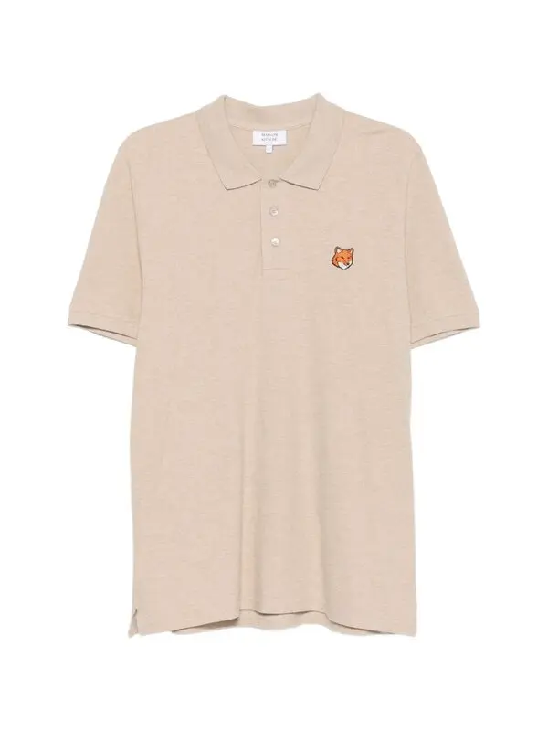 Maison Kitsuné Fox Head Cotton Polo Shirt