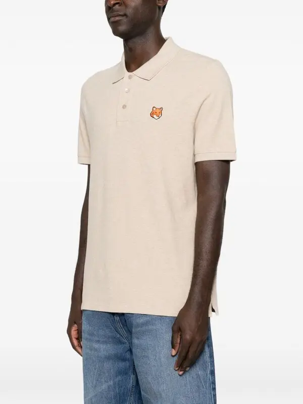 Maison Kitsuné Fox Head Cotton Polo Shirt