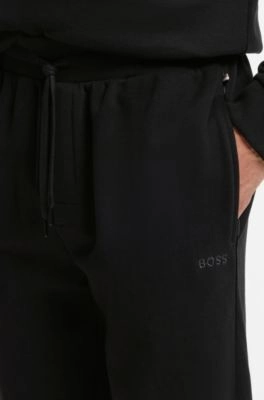 BOSS Cotton Lounge Pants With Embroidered Logo