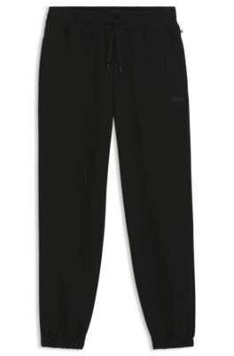 BOSS Cotton Lounge Pants With Embroidered Logo