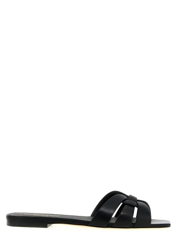 Saint Laurent Tribute Nu Pieds' Sandals - Black
