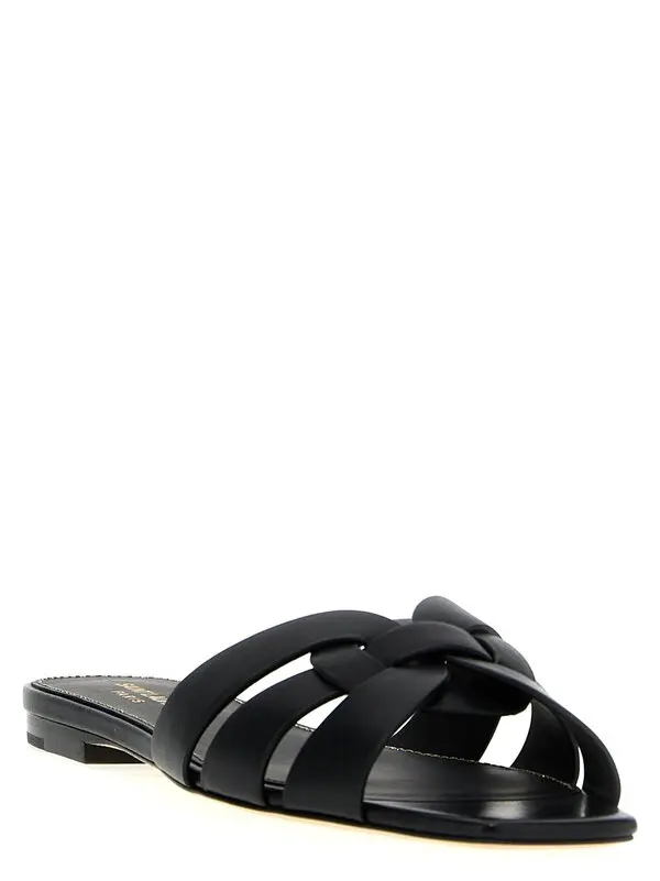 Saint Laurent Tribute Nu Pieds' Sandals - Black