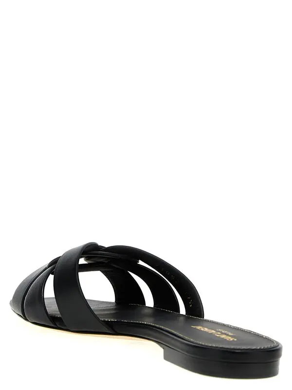 Saint Laurent Tribute Nu Pieds' Sandals - Black