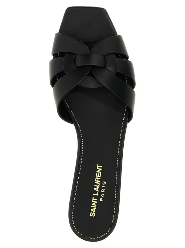 Saint Laurent Tribute Nu Pieds' Sandals - Black