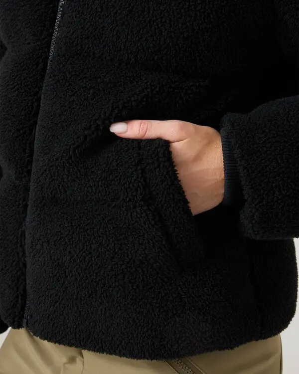 Roxy Harper Cropped Sherpa Puffer