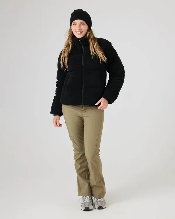 Roxy Harper Cropped Sherpa Puffer